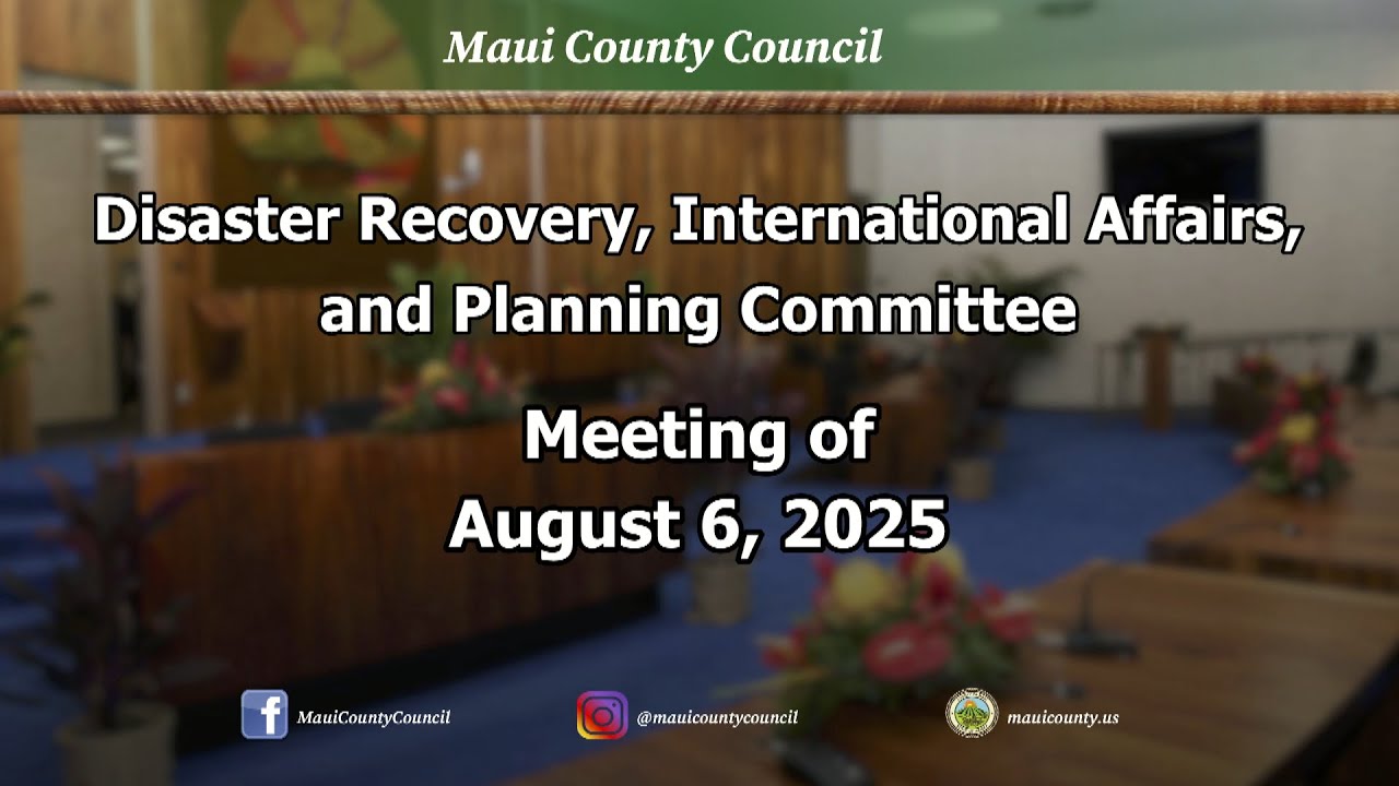 DRIP Committee Meeting of August 6, 2025 (Part 2) - YouTube