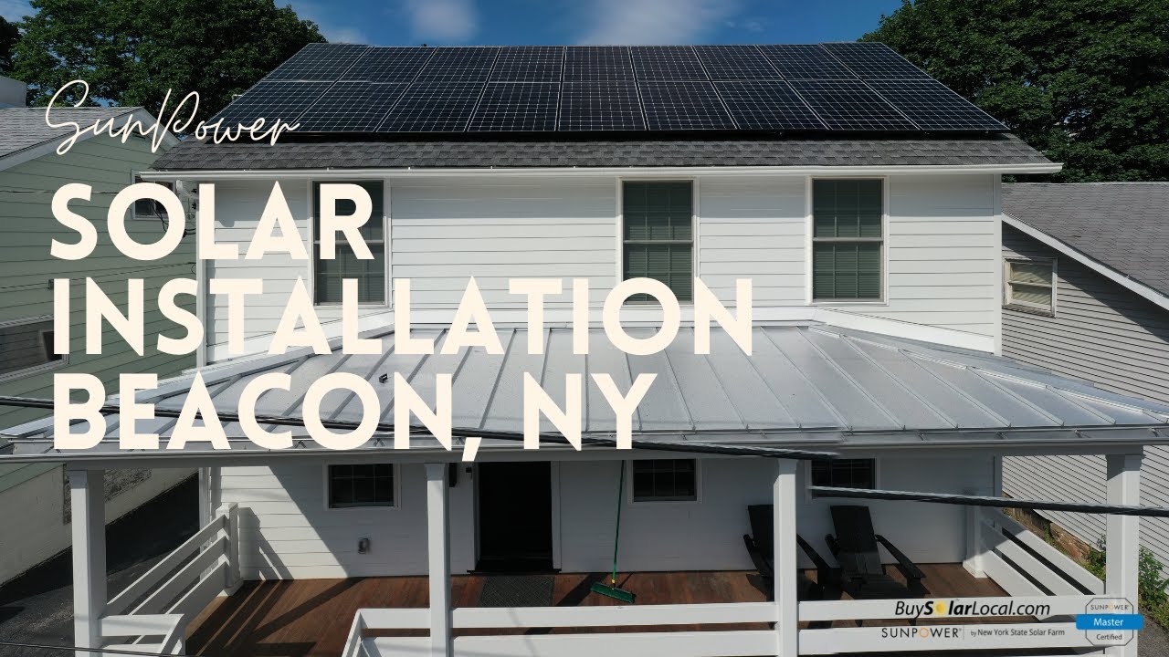 SunPower Solar Installation | Beacon, NY - YouTube