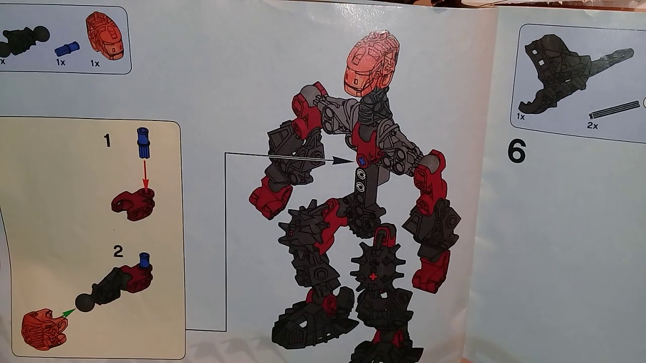 Bionicle Stronius, Glatorian Legends, Battles, Lego (assembling video ...