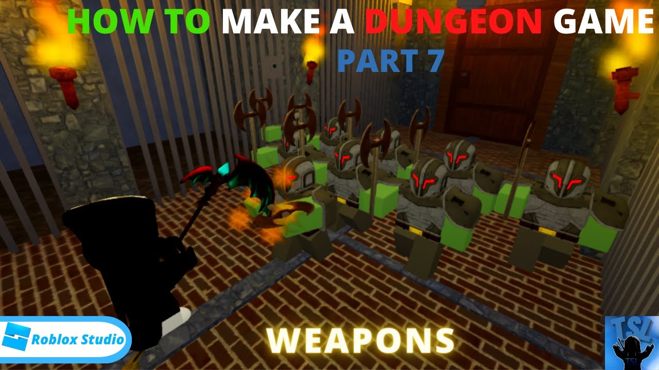 How To Make A Dungeon Game on Robox - Part 7 (Weapons) - YouTube