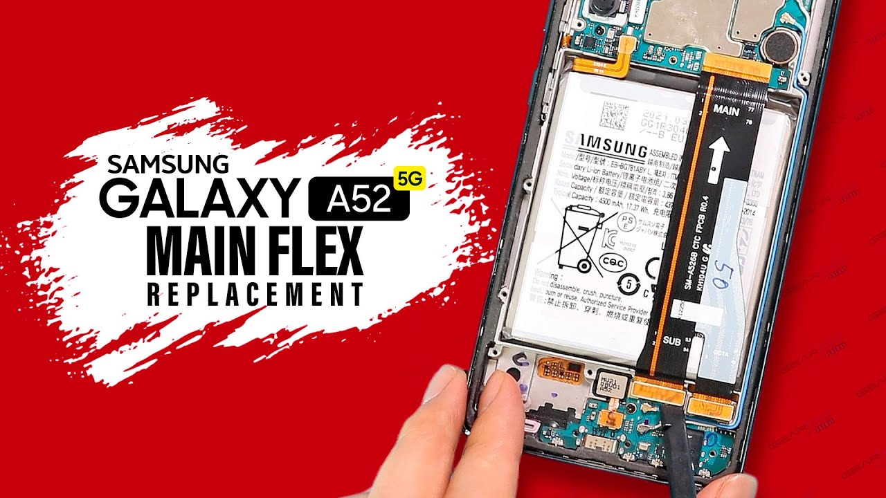 Samsung Galaxy A52 5G Motherboard Main Flex Cable Replacement - YouTube