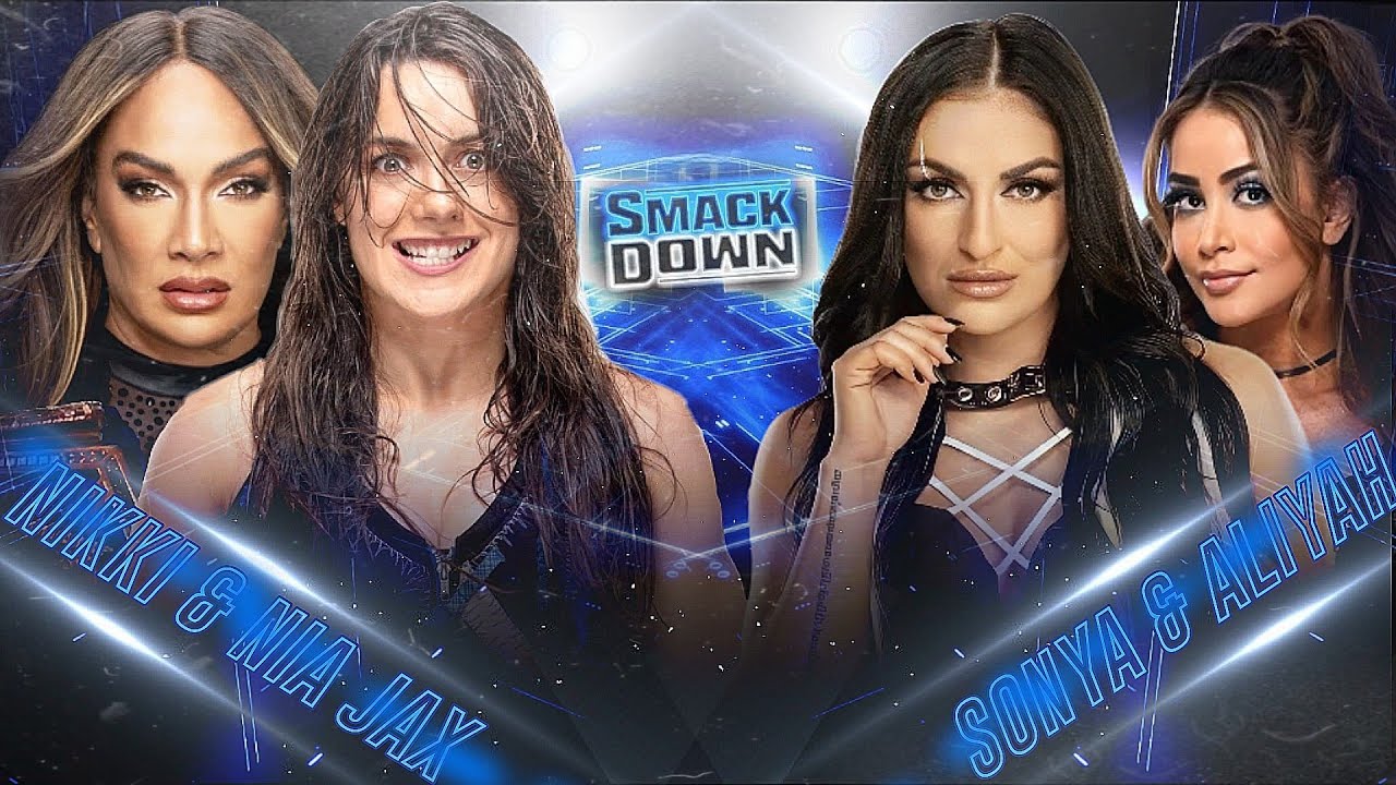 |SMACKDOWN| NIKKI CROSS & NIA JAX VS SONYA DEVILLE & ALIYAH - YouTube