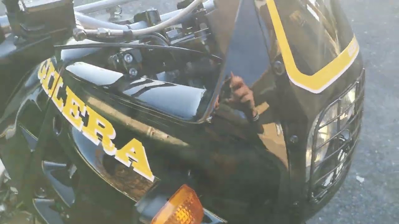 Gilera RC TOP RALLY 125 cc NERA Prima messa in moto dopo restauro ...