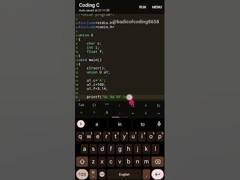 Union in C programming👍 ॥ Find the size of union in C#union#coding# ...