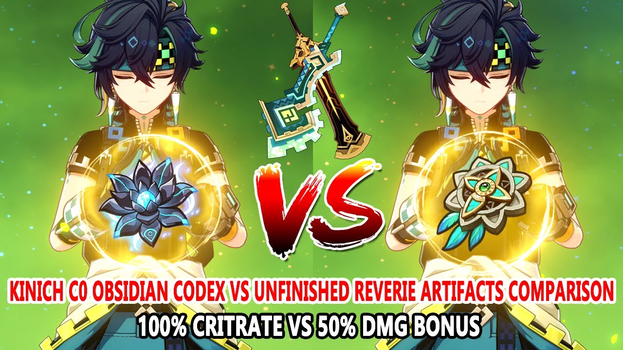 Kinich C0 Obsidian Codex vs Unfinished Reverie Artifacts Comparison ...