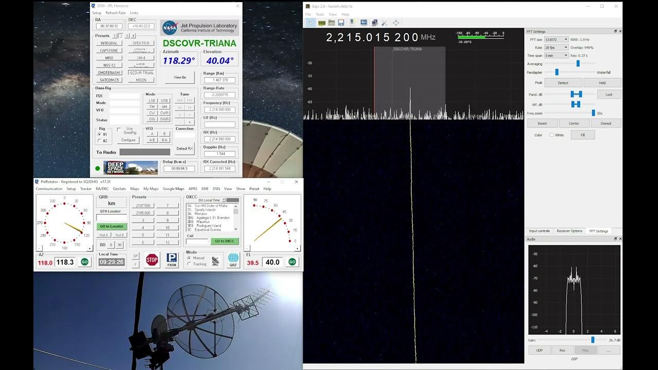 DSCOVR-TRIANA satellite signal on S-Band received with HackRF - YouTube