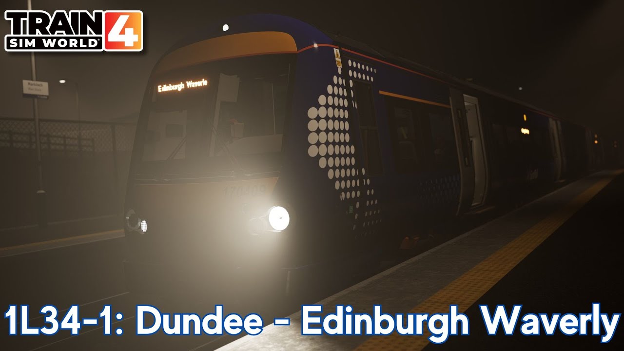 1L34-1: Dundee - Edinburgh Waverly - Fife Circle Line - Class 170 ...