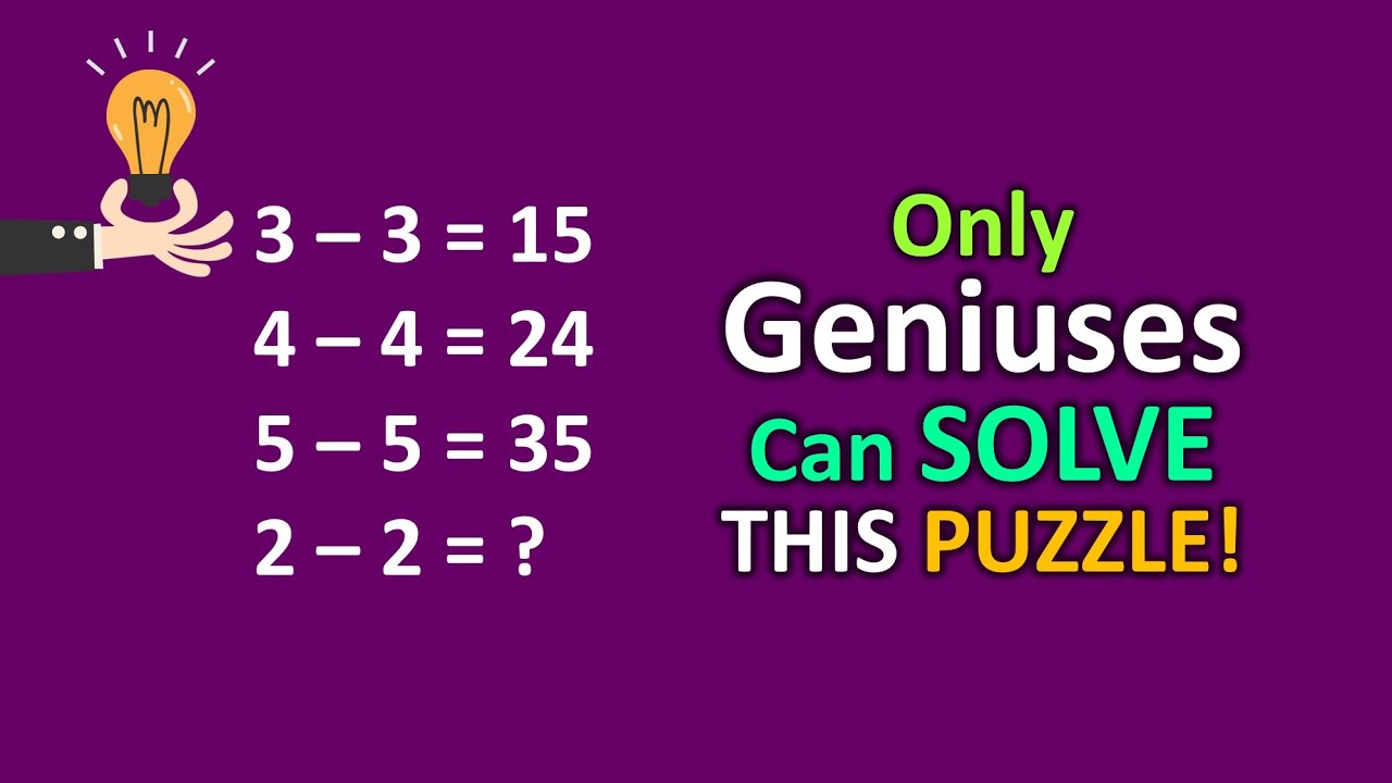Maths Puzzle Solution - YouTube