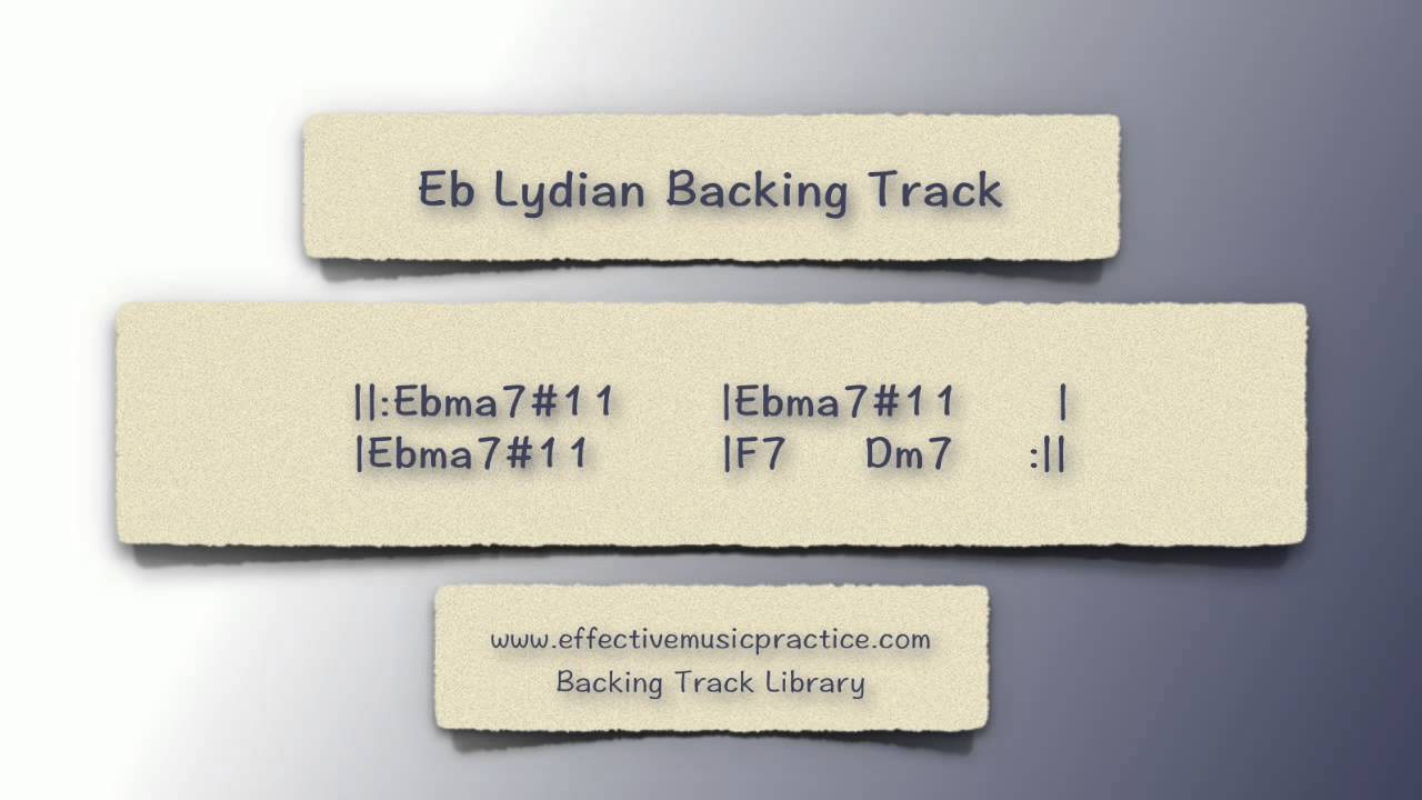 Eb Lydian Mode Backing Track - YouTube