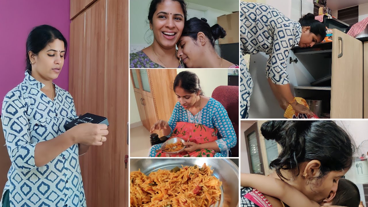 அம்மாவா மாறிட்டேன்🥰 New Home New Routine || Veg Roll for Kids || Veg ...