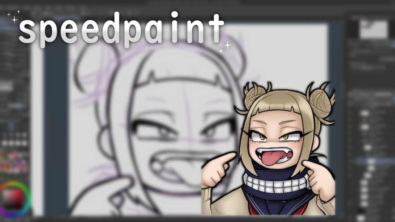 【speedpaint】Himiko Toga Twitch Emote【BNHA】 - YouTube