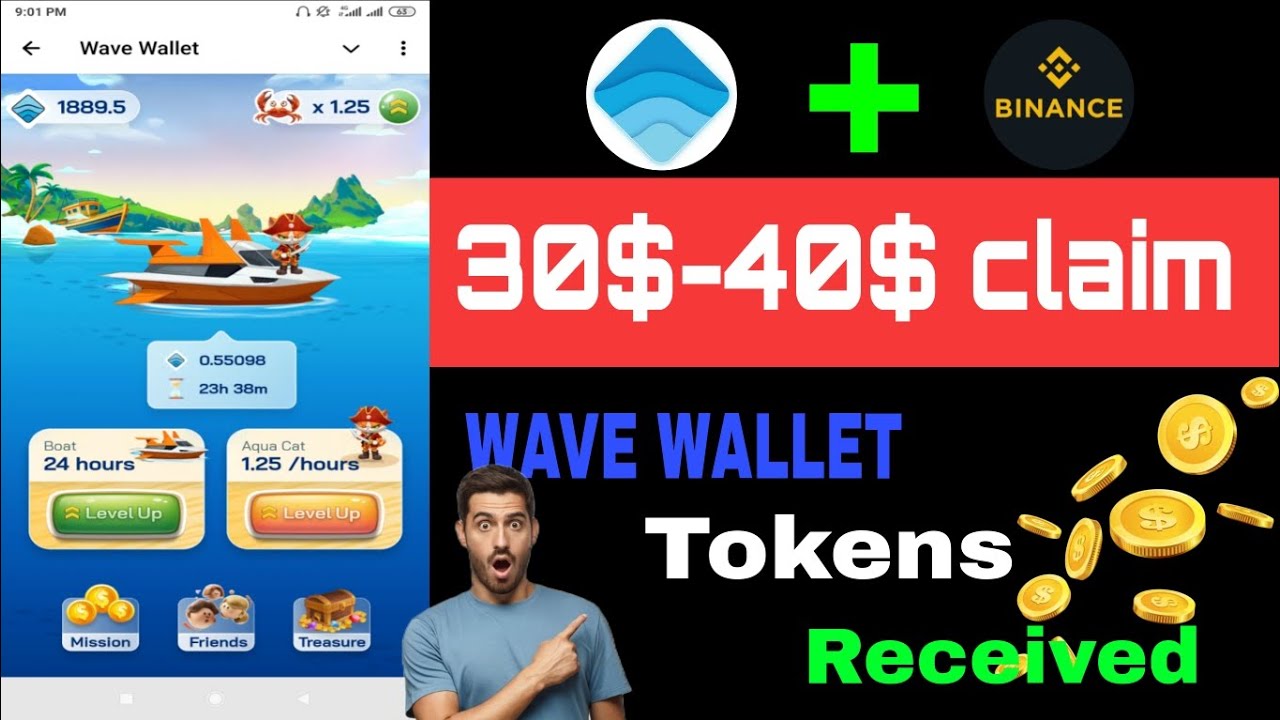 Wave wallet telegram mining ll 30$-40$ claim Received 🤑 💸💸 - YouTube