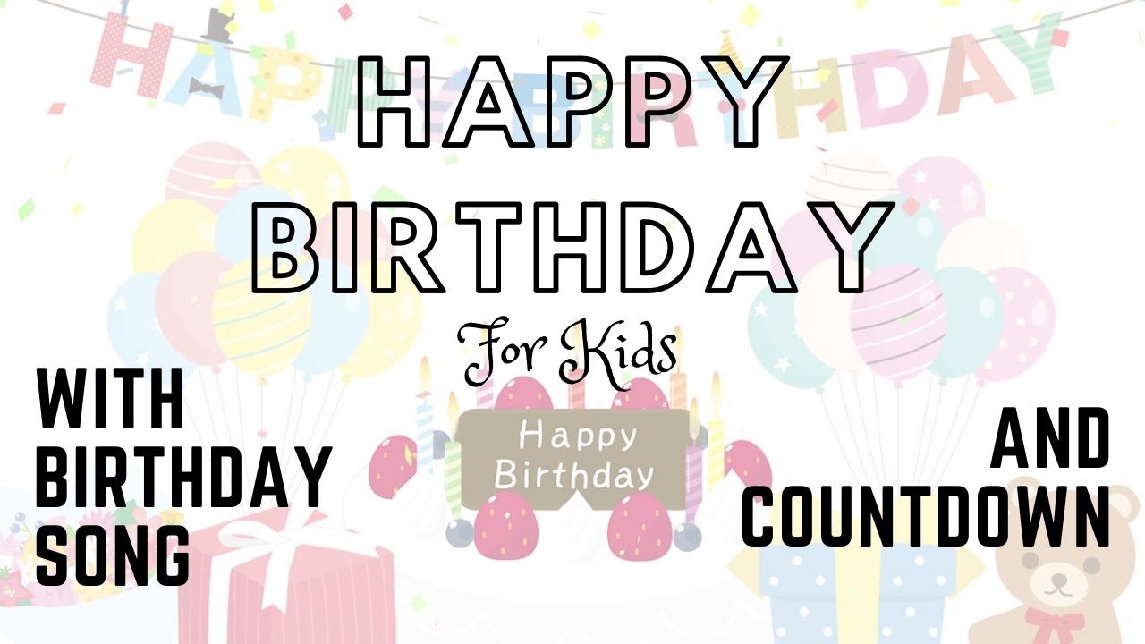 Countdown to the Best Birthday Yet: | 4k | Vocal Countdown and Wishes ...