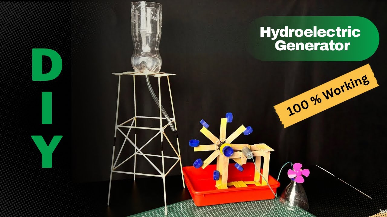 Generate Electricity Using Water | Simple DIY Hydroelectric Setup #diy ...