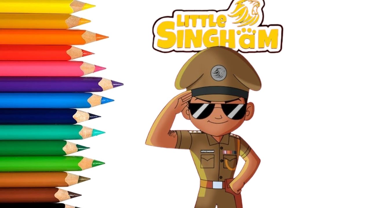 Little Singham: The Art of Adventure! 🎨🖌️ | Drawing little singham ...