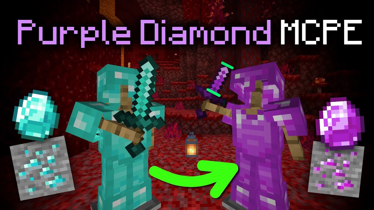 Purple Diamond 1.21.62-1.18 MCPE - Minecraft Resource Pack That Changes ...