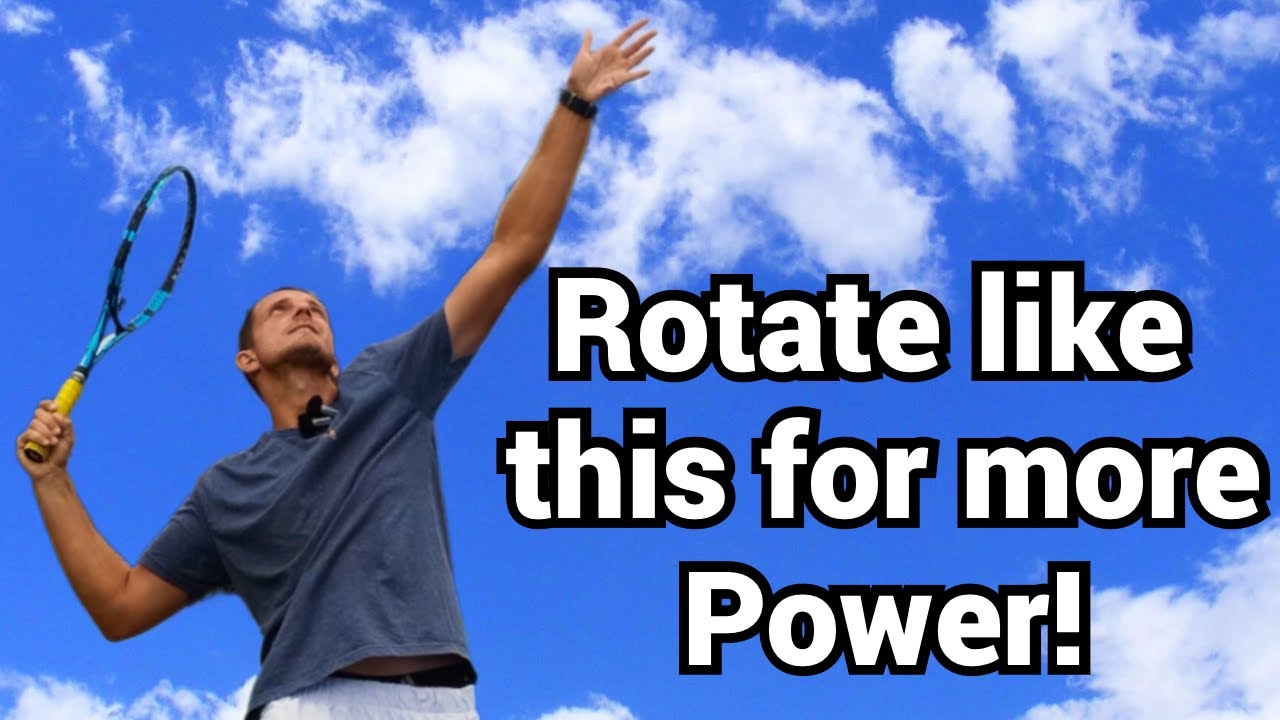 How to use upper body rotation on the serve - YouTube