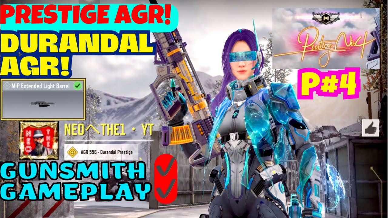 CODM | PRESTIGE AGR DURANDAL + LEGENDARY MANTA RAY AQUARIAN BLADE | AGR ...