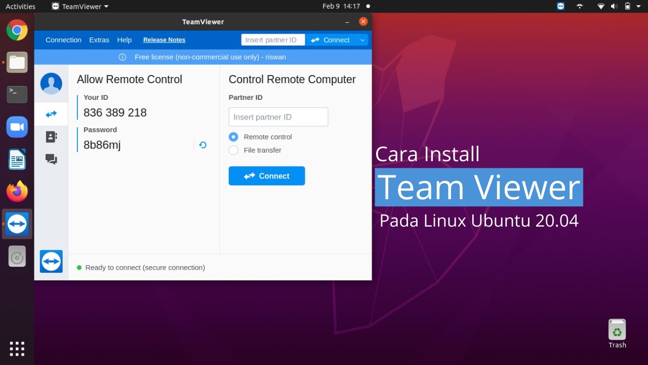 Cara Install TeamViewer pada Linux Ubuntu 20.04 LTS - YouTube