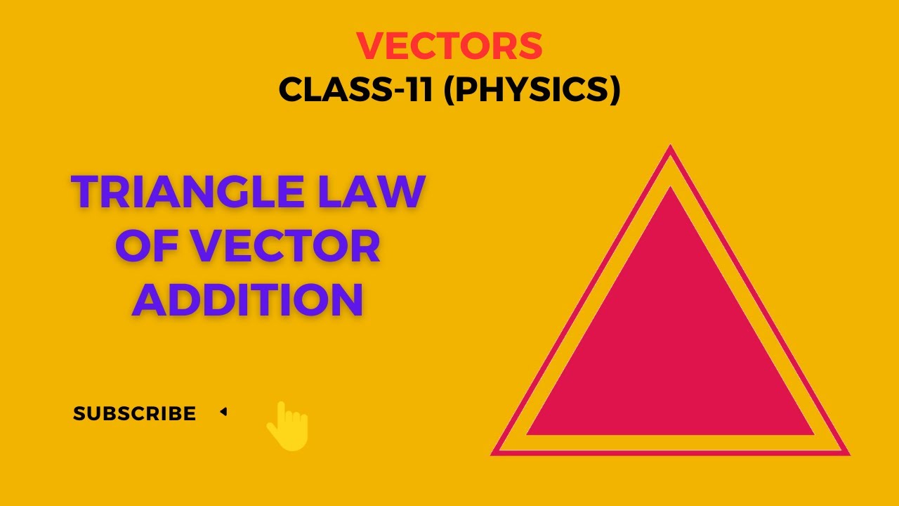 Triangle Law of Vector I Class-11 I Unit-2 (kinematics) - YouTube