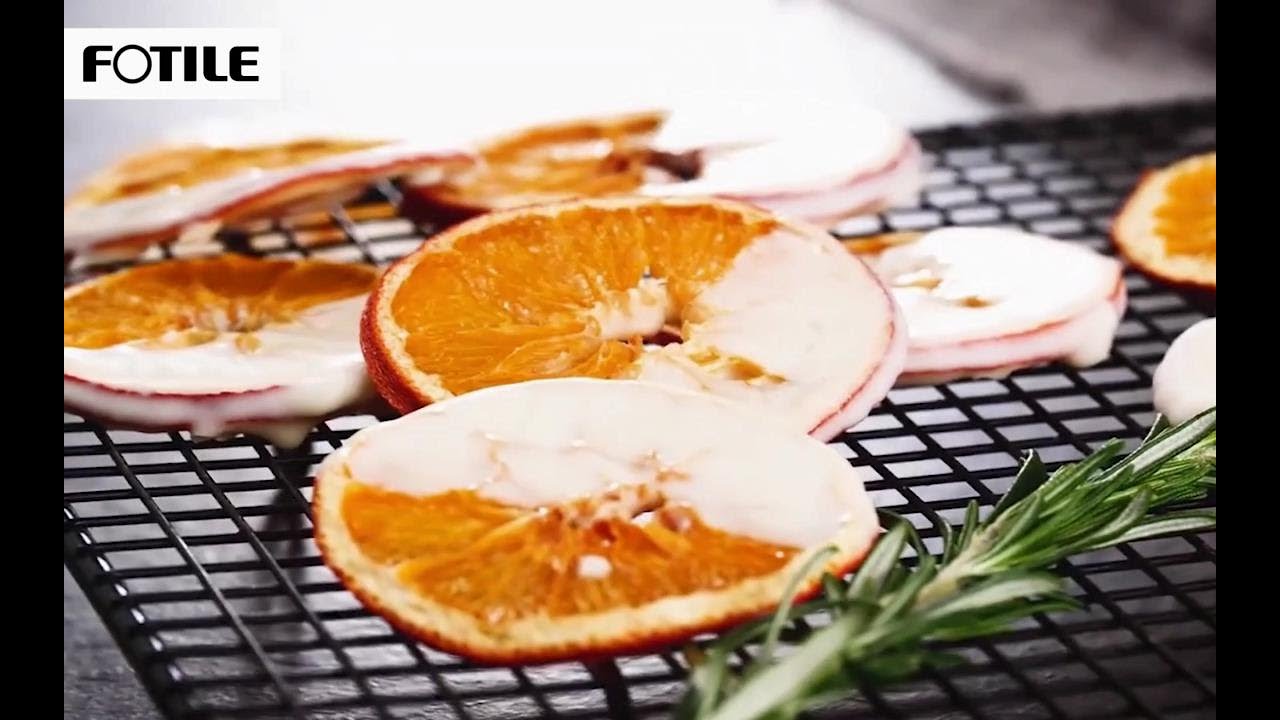 Dried Orange dipped with White Chocolate, Dehydrate Using FOTILE Combi ...