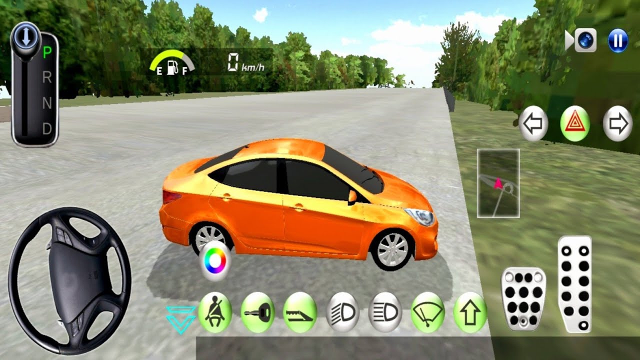 3D New Orange Mercedes Cars For Parking - 3D Driving Class Simulation ...
