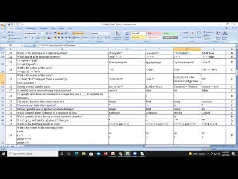 Programming and problem Solving ( PPS) Unit 1, MCQ part1 , SPPU FE-2019, PPS MCQ - YouTube