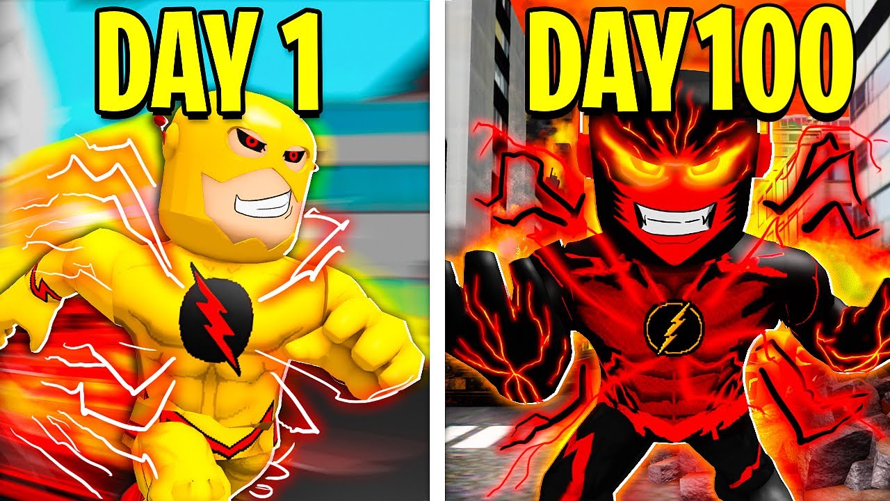 100 DAYS As REVERSE FLASH! (Roblox) - YouTube