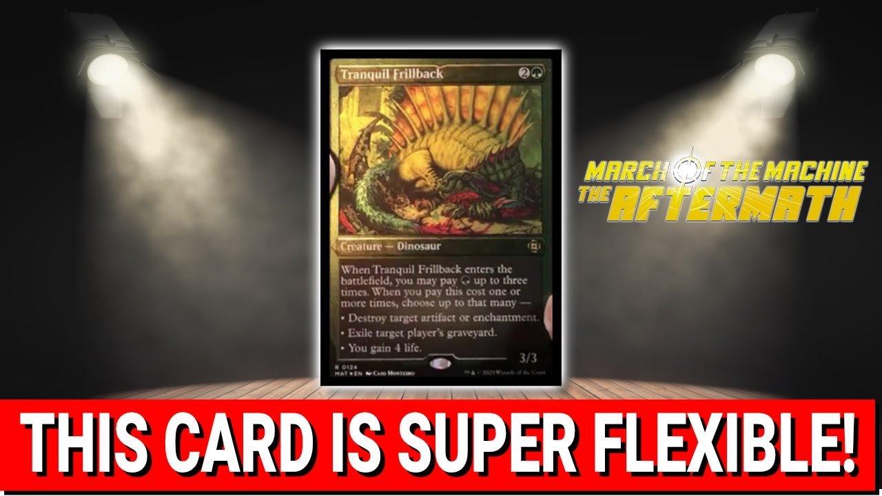 Spoiler Spotlight March of the Machine: Tranquil Frillback - YouTube