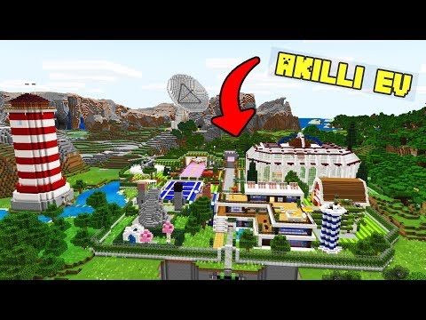 MİNECRAFT DÜNYASININ EN BÜYÜK AKILLI REDSTONE EVİ - Minecraft