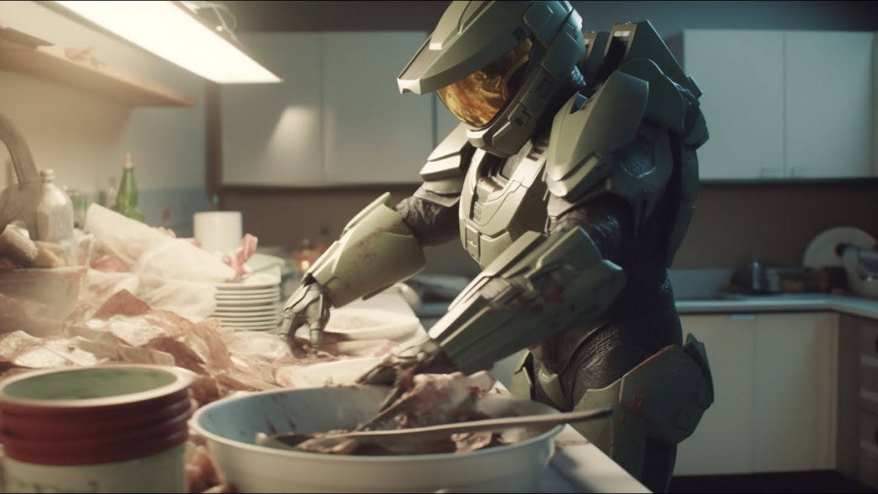 Master Chief motivates you to do your dishes - YouTube