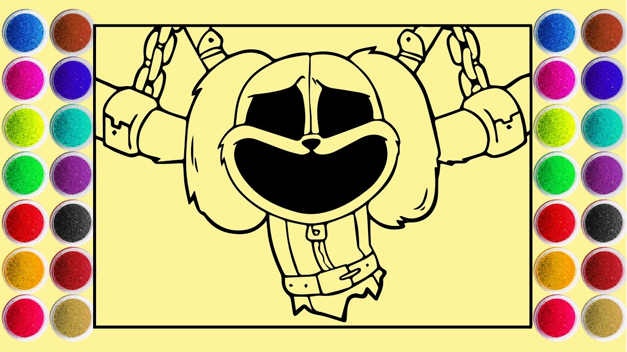 Draw and Coloring DogDay from Poppy Playtime Chapter 3 - Smiling ...
