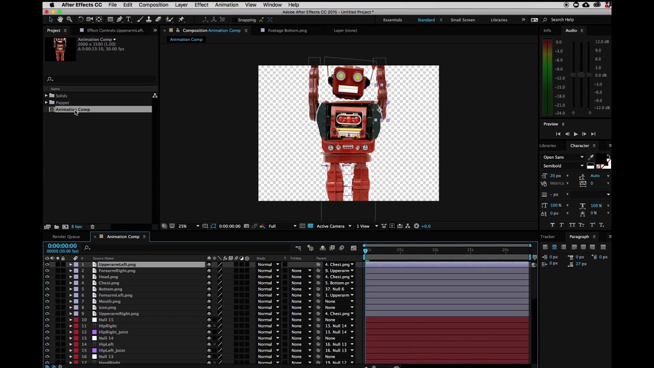 PuppetMaster to After Effects Workflow - YouTube