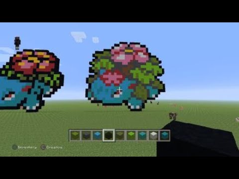 Minecraft pixel Art mega venusaur - YouTube