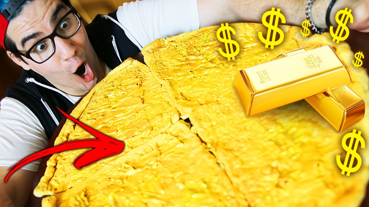 A FAMOSA PIZZA GIGANTE DE OURO ( RECEITA SECRETA ) - YouTube