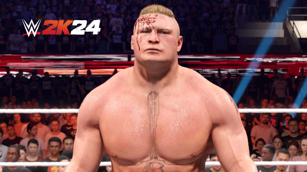 WWE 2K24 - Brock Lesnar GERMAN SUPLEX Compilation! - YouTube