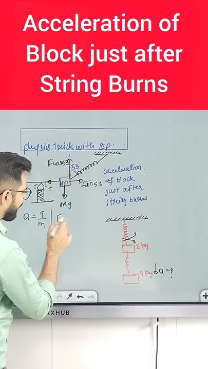 Spring Block question short tricks | JEE NEET physics short tricks by ssp sir - YouTube