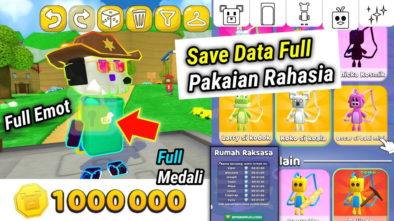 Cara Save Data Full Pakaian Rahasia Super Bear Adventure 12.0.1 - YouTube