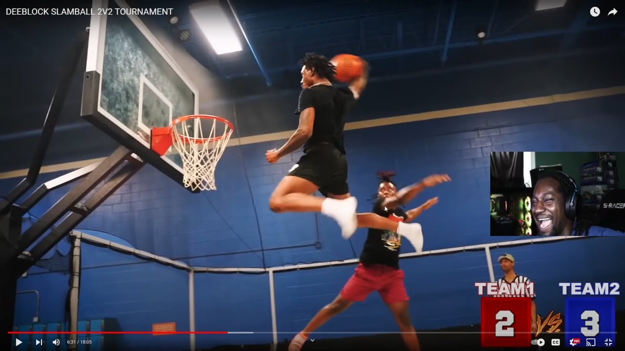 DEEBLOCK SLAMBALL 2V2 TOURNAMENT | CHIdrizzay Reaction - YouTube