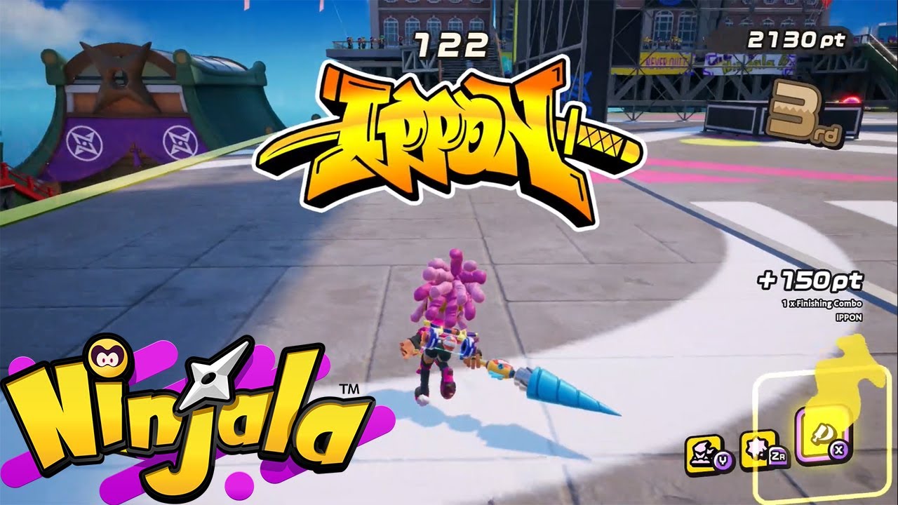 Ninjala - Drill Beast Online Battle Royale Match (Beta) - YouTube