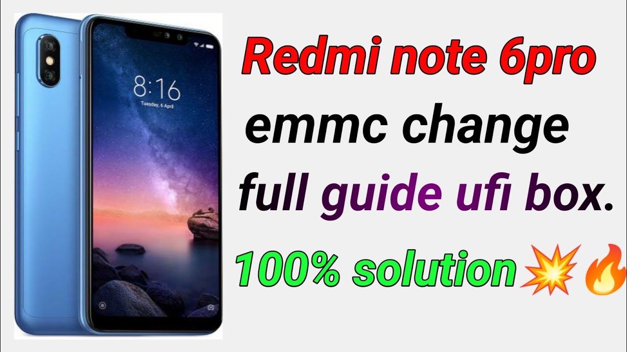 Redmi note 6pro emmc change ufi box. redmi note 6 pro white light blinking. #emmcchange # ...