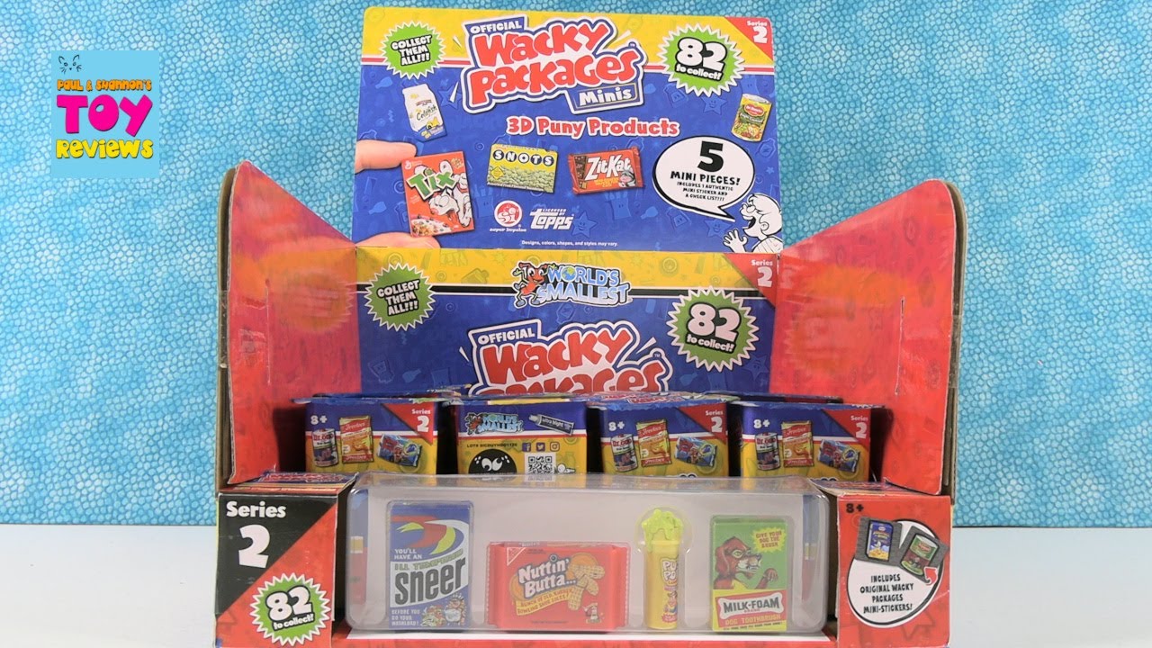 Official Wacky Packages Minis Series 2 Blind Bag Opening | PSToyReviews ...