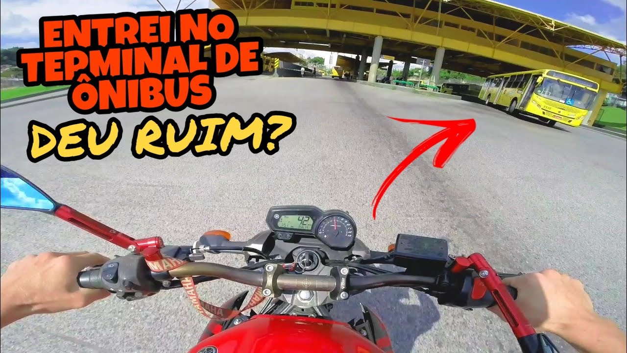 CORTANDO DE GIRO DE XJ6 DENTRO DO TERMINAL DE ÔNIBUS- Vaustinl - PANICO ...