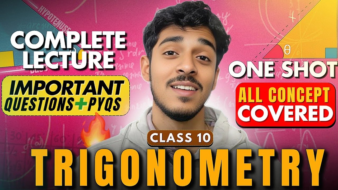 Trigonometry One Shot Class 10th | All PYQ Class 10th Maths ...