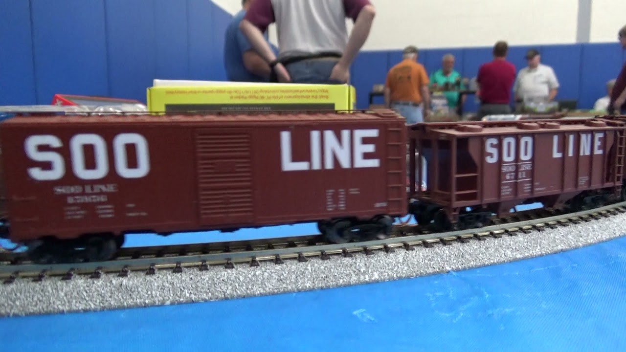 Soo Line N Scale Model Train Strawberry Fest Train Show - YouTube