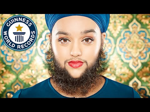 Youngest female with a full beard - Guinness World Records
