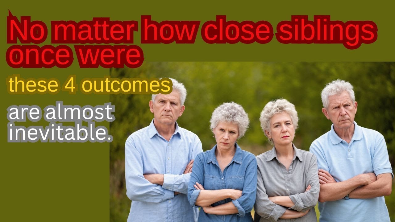 After 60, Most Siblings Face These 4 Heartbreaking Realities… - YouTube