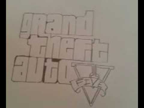 How do draw(GRAND THEFT AUTO)(5) - YouTube