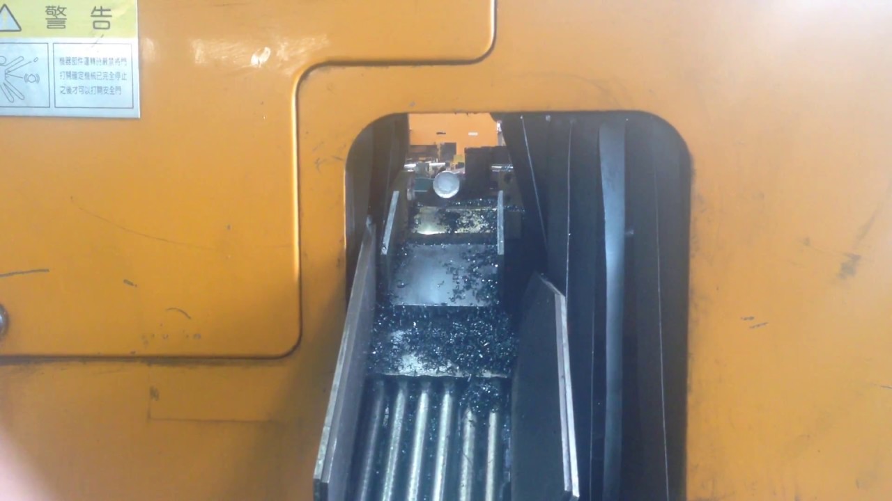 Automatic circular saw machine cutting line for metal bar - YouTube