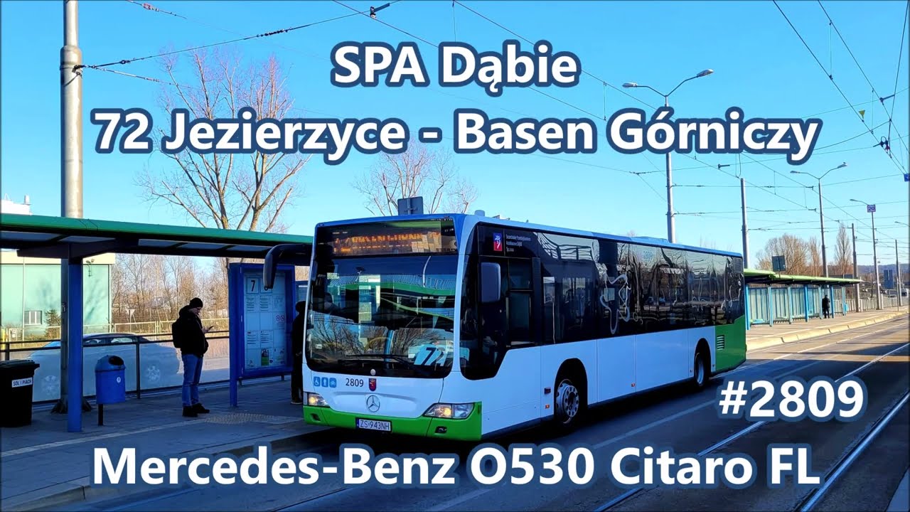 SPA Dąbie - linia 72, Mercedes-Benz O530 Citaro FL #2809 - YouTube